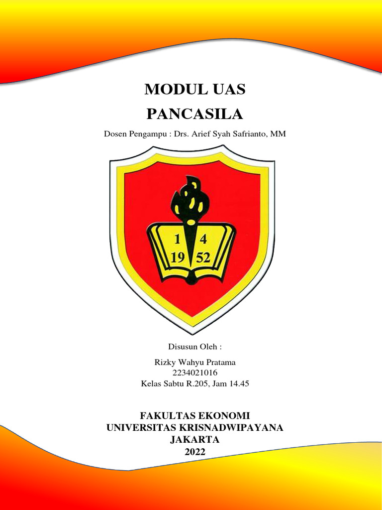 Tugas Modul UAS Pancasila (Rizky Wahyu Pratama) | PDF