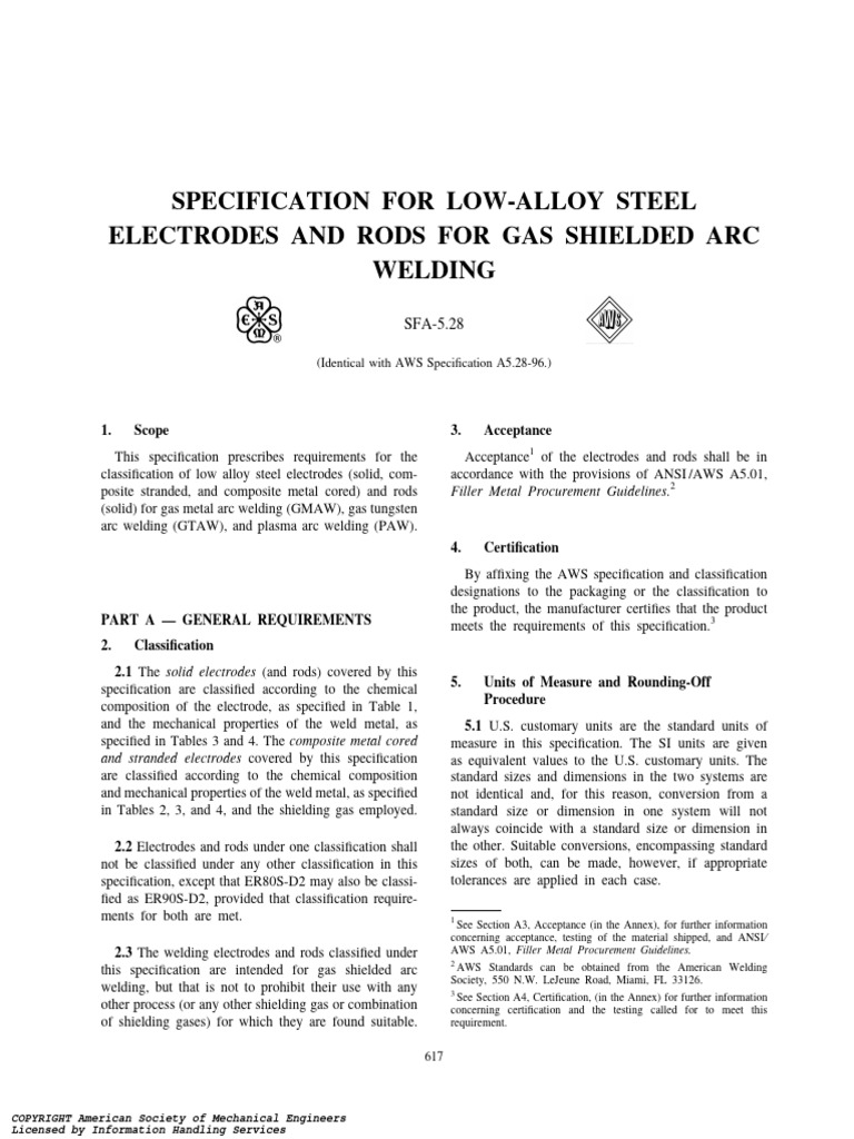 Sfa-5 28 | PDF | Welding | Construction