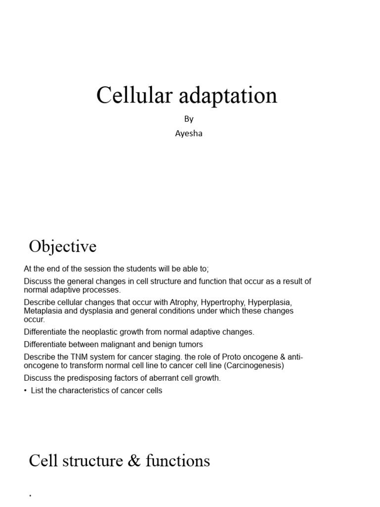 Cellular Adaptation | Download Free PDF | Cancer | Radiation Therapy