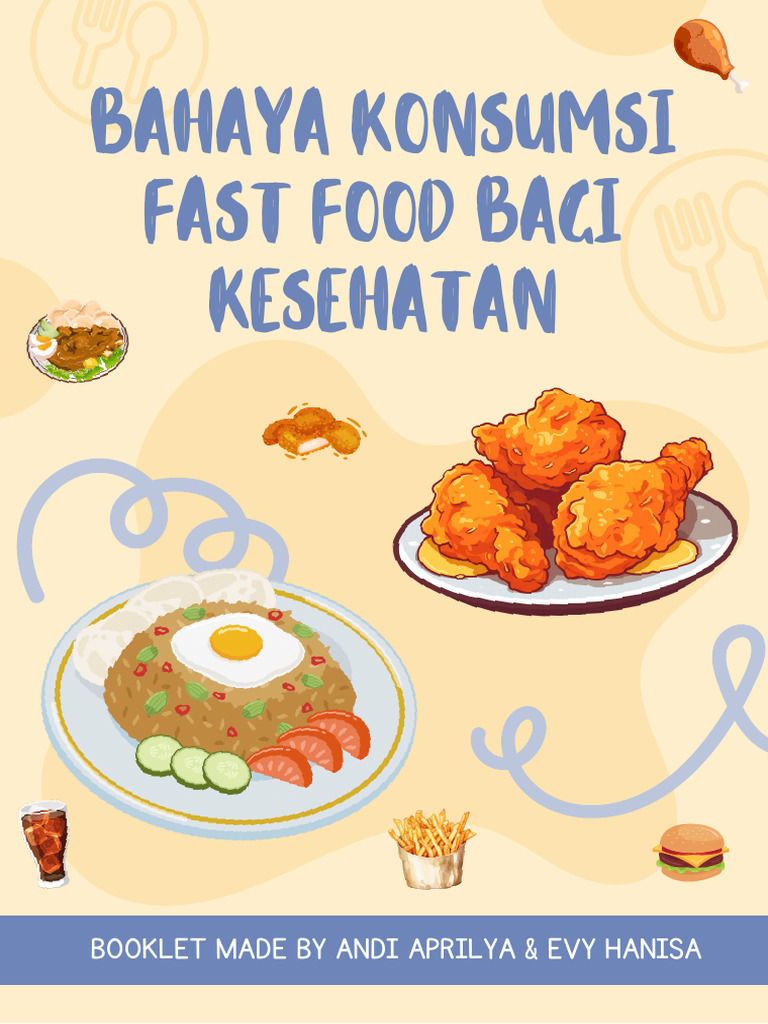 Booklet "Bahaya Konsumsi Fast Food Bagi Kesehatan" | PDF