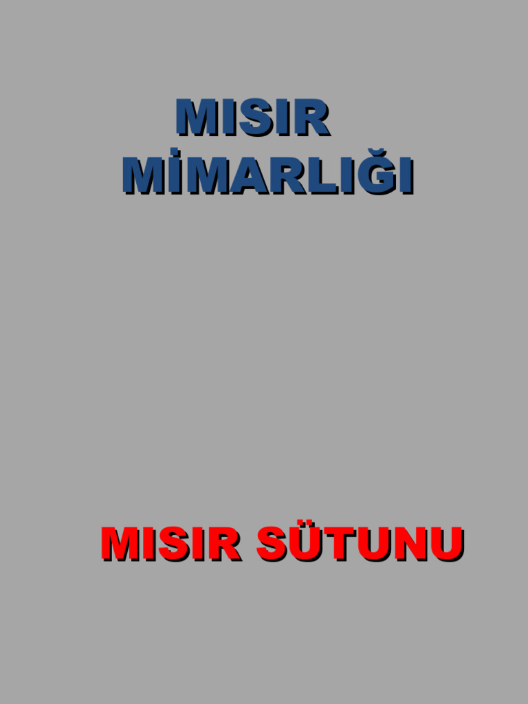 Misir Ders Notlari | PDF