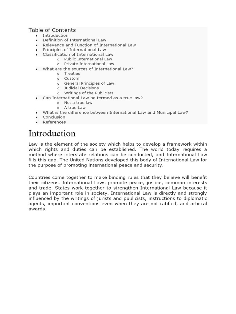 1a Nature and Development of International Law | PDF | International ...