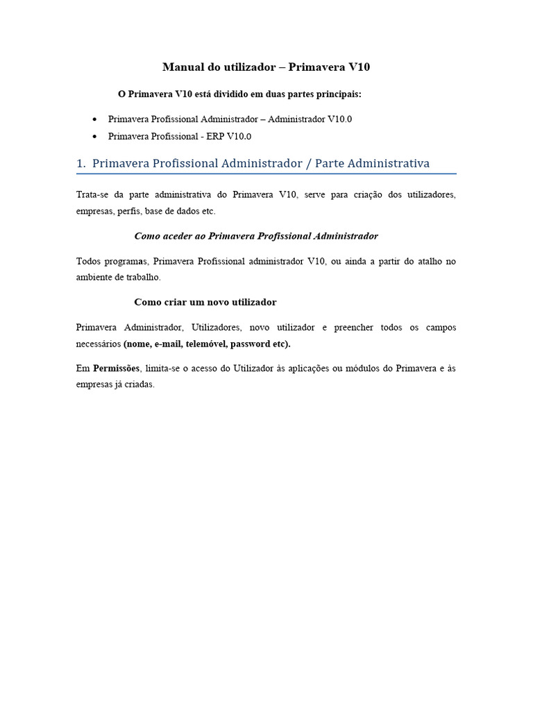 Primavera - Facturação - Manual Do Utilizador | PDF | Janela ...