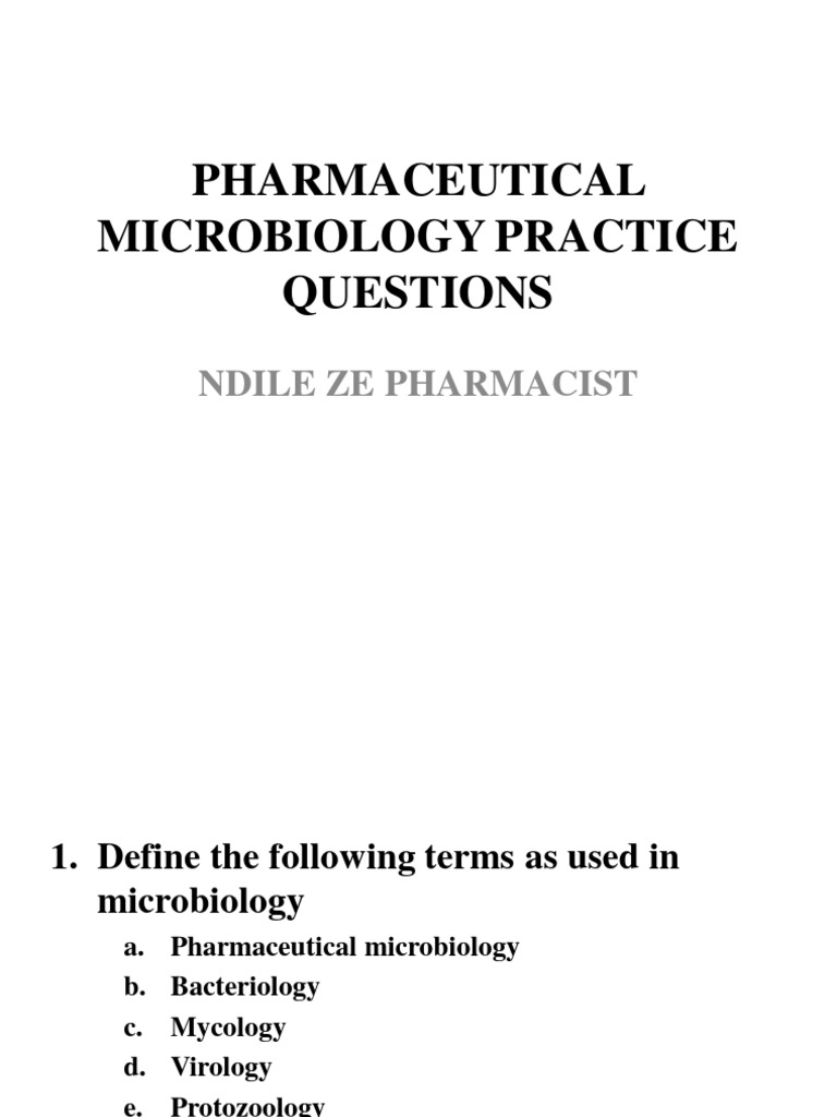 Microbiology Practice Questions PDF-1-1 | PDF | Microbiology | Microorganism