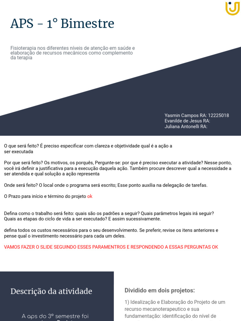 APS - 1° Bimestre | PDF