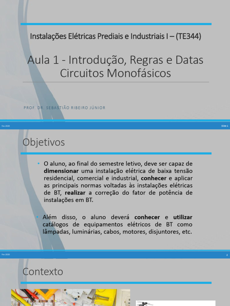 Te344 Aula 01 - Introducao Circuitos Monofasicos | PDF | Corrente ... Te344 Aula 01 - Introducao Circuitos Monofasicos | PDF | Corrente ...