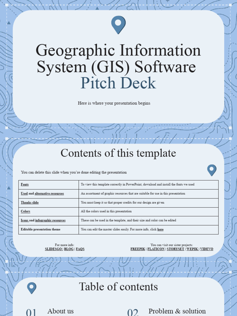 Geographic Information System (GIS) Software Pitch Deck by Slidesgo | Download Free PDF | Market ...
