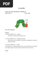 Very Hungry Caterpillar Lesson Plan | PDF