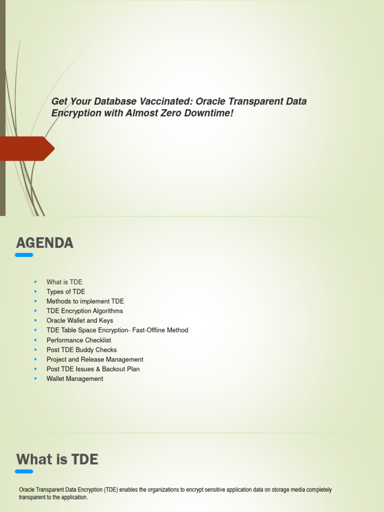 21-4 - Get Your Database Vaccinated - Oracle Transparent Data Encryption With Almost Zero ...