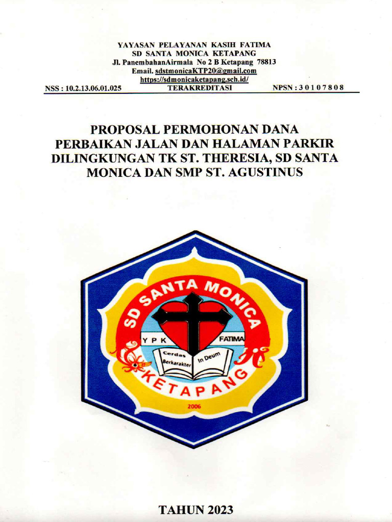Proposal Perbaikan Jalan Sekolah Pdf