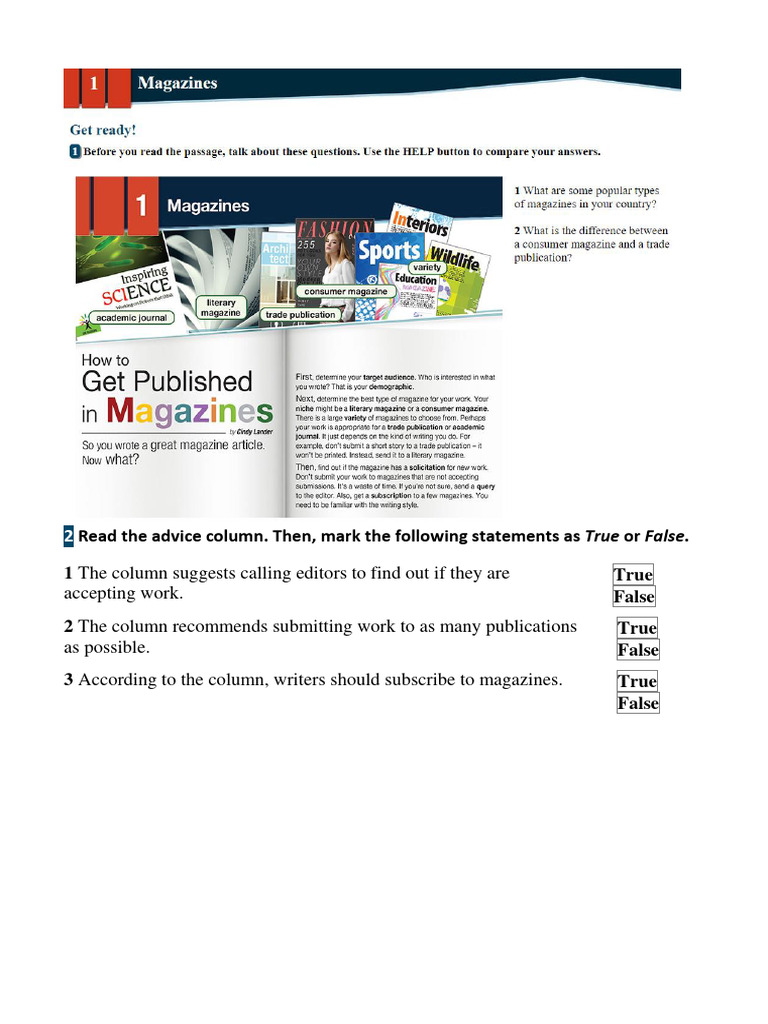 Exercises. Magazines | PDF