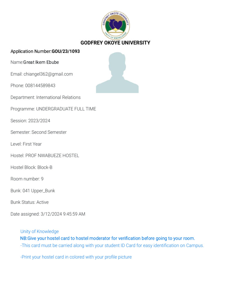 ERP - Godfrey Okoye University Enugu | PDF