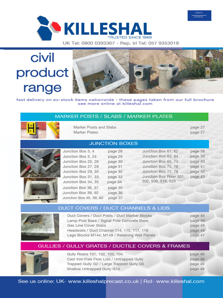 UKROI KPC Civil Product Range1 | PDF | Building Engineering