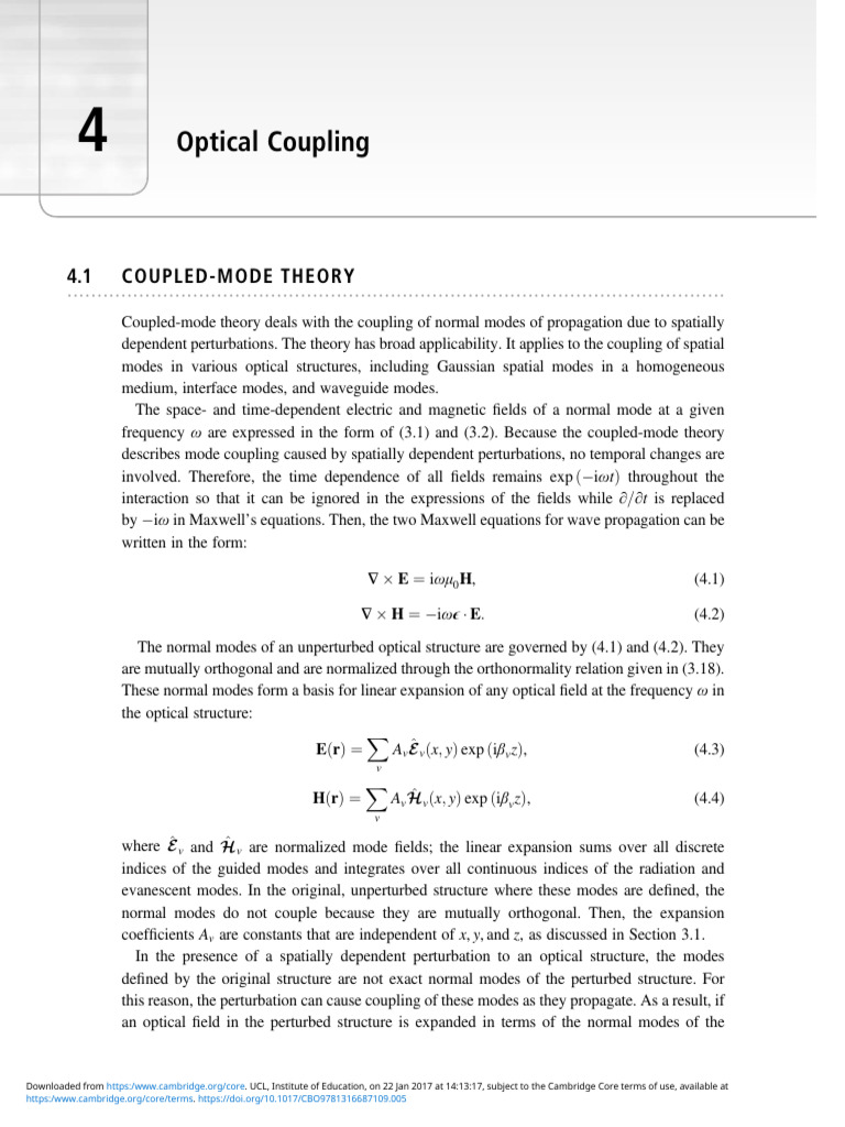 Optical Coupling | PDF | Normal Mode | Mechanics