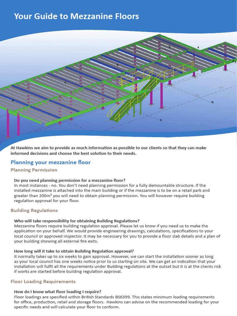 Mezzanine Floor Guide | PDF | Stairs | Drywall