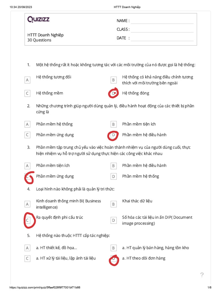 HTTT Doanh Nghiệp - C1 - 2 - đã chỉnh sửa | PDF