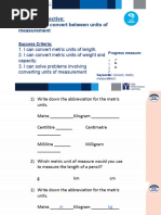Basic Metric Unit Conversion Chart PDF | PDF | Litre | Length
