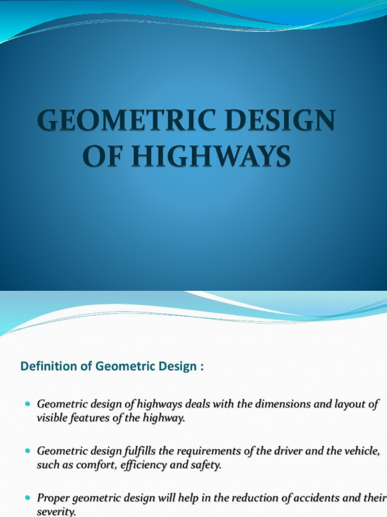 Geometric Design Principles for Highways | PDF | Semi Trailer Truck ...
