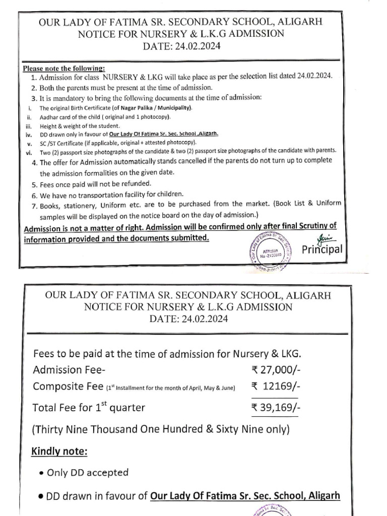 Nursery Result 2024 | PDF