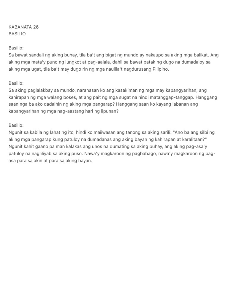 Kabanata 26 | PDF