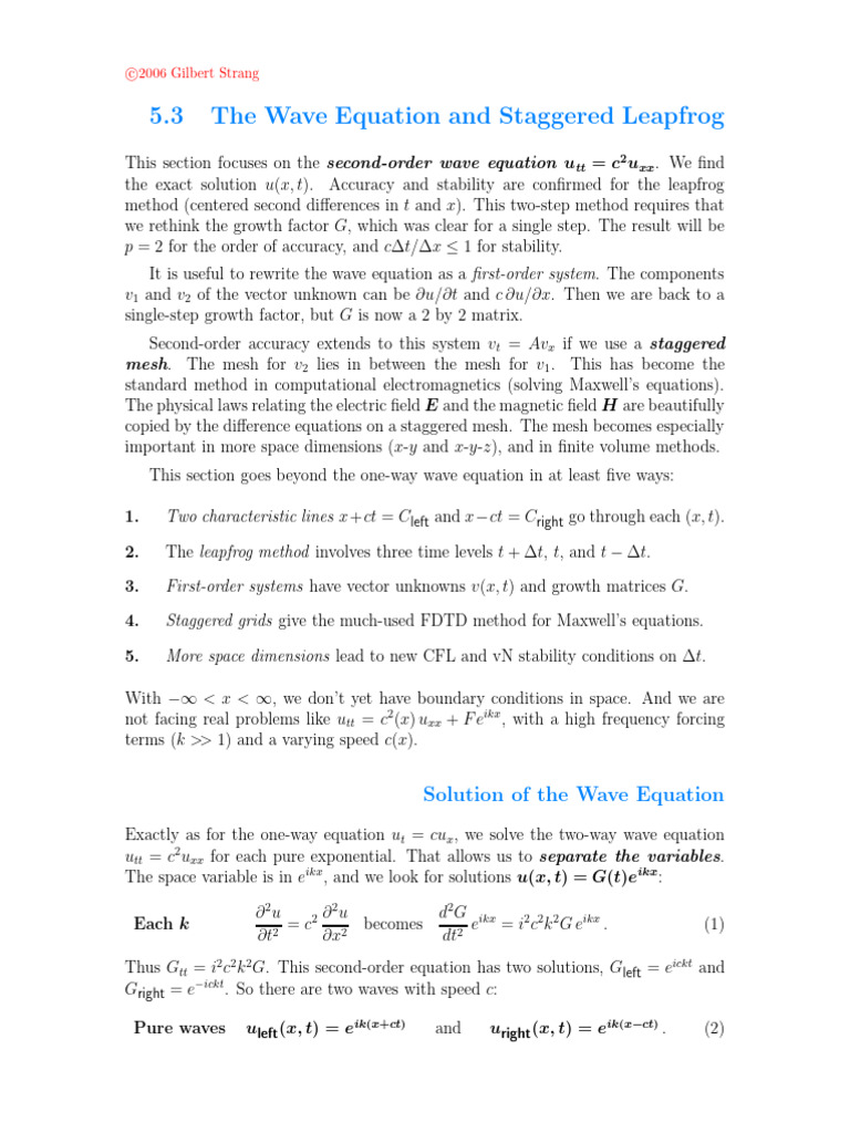 Am 53 | PDF | Eigenvalues And Eigenvectors | Waves