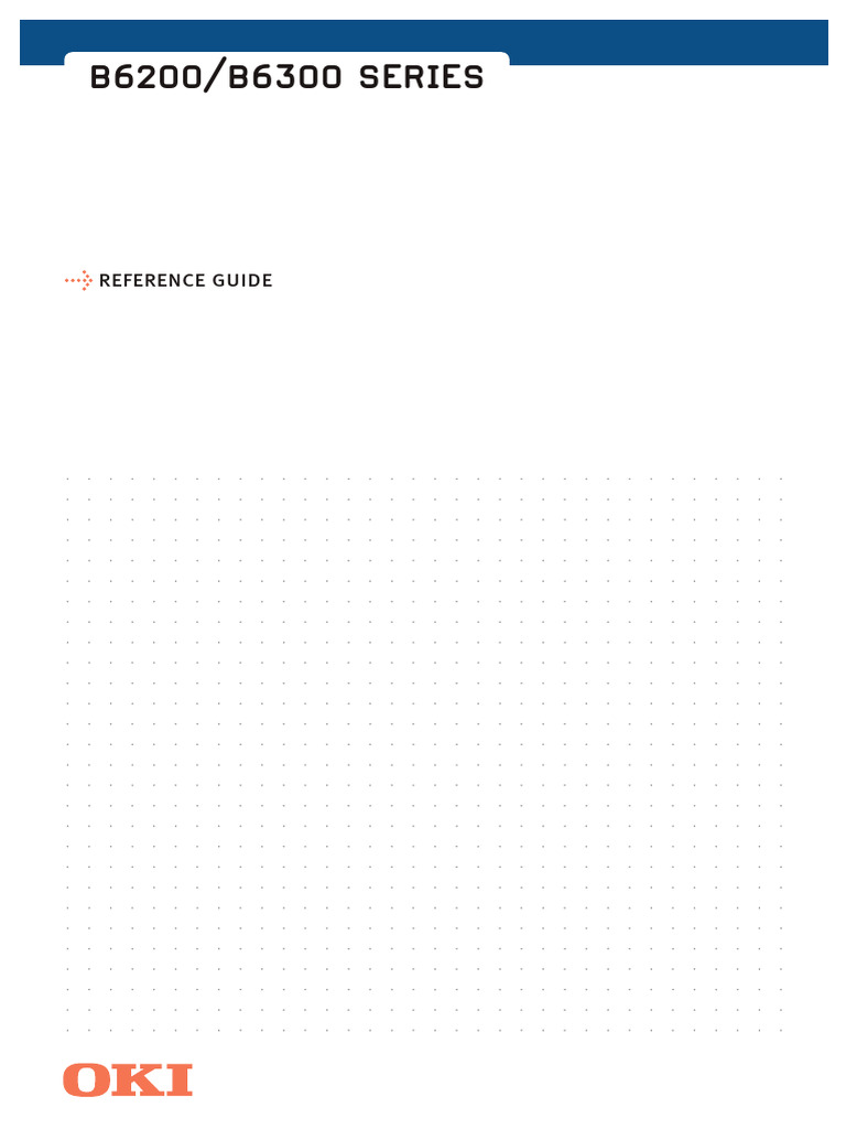 OKI B6300 Ref Guide | PDF | Printer (Computing) | Office Equipment