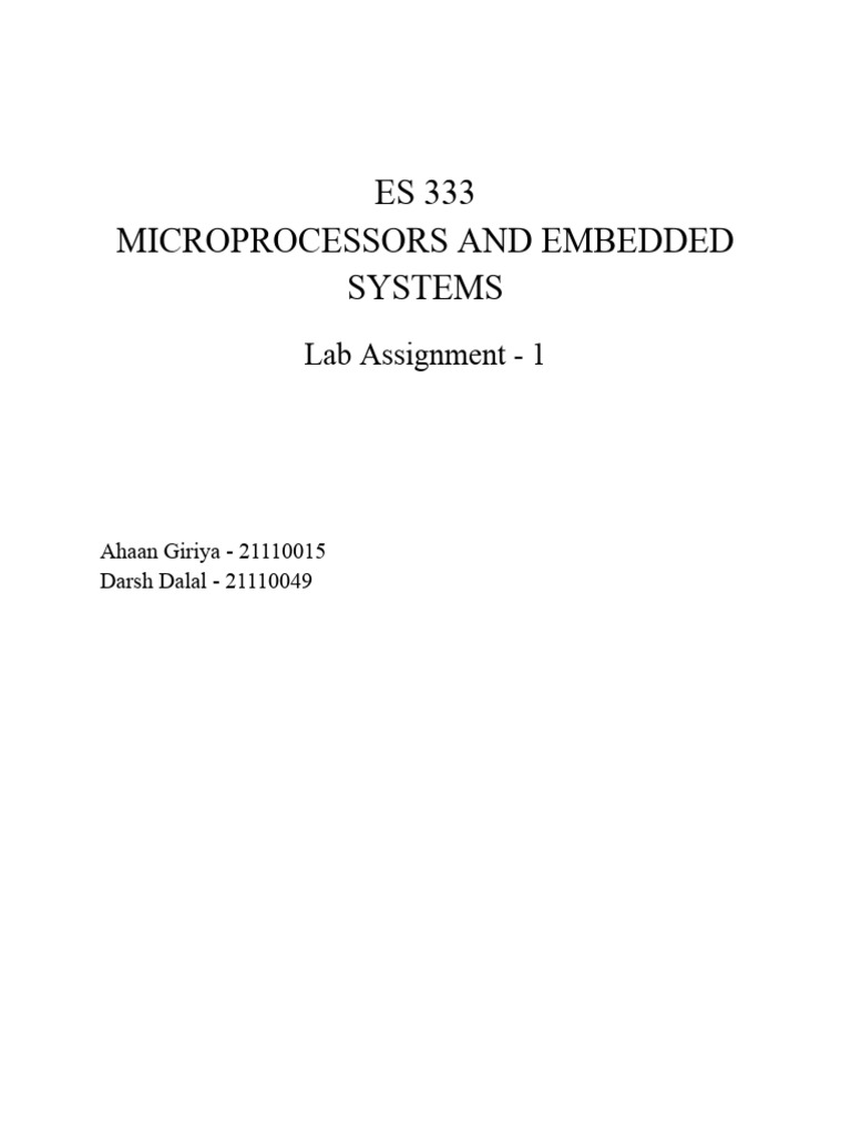 MES_LAB_01 | PDF | Computer Architecture | Computer Engineering