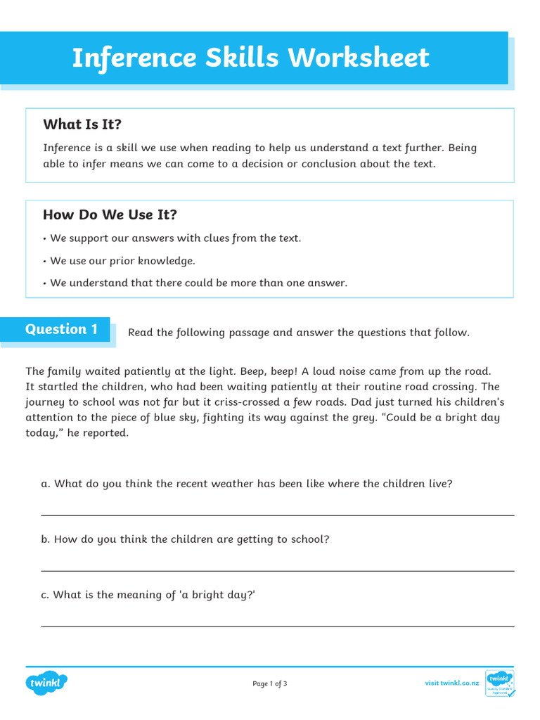 Inference 1 | PDF