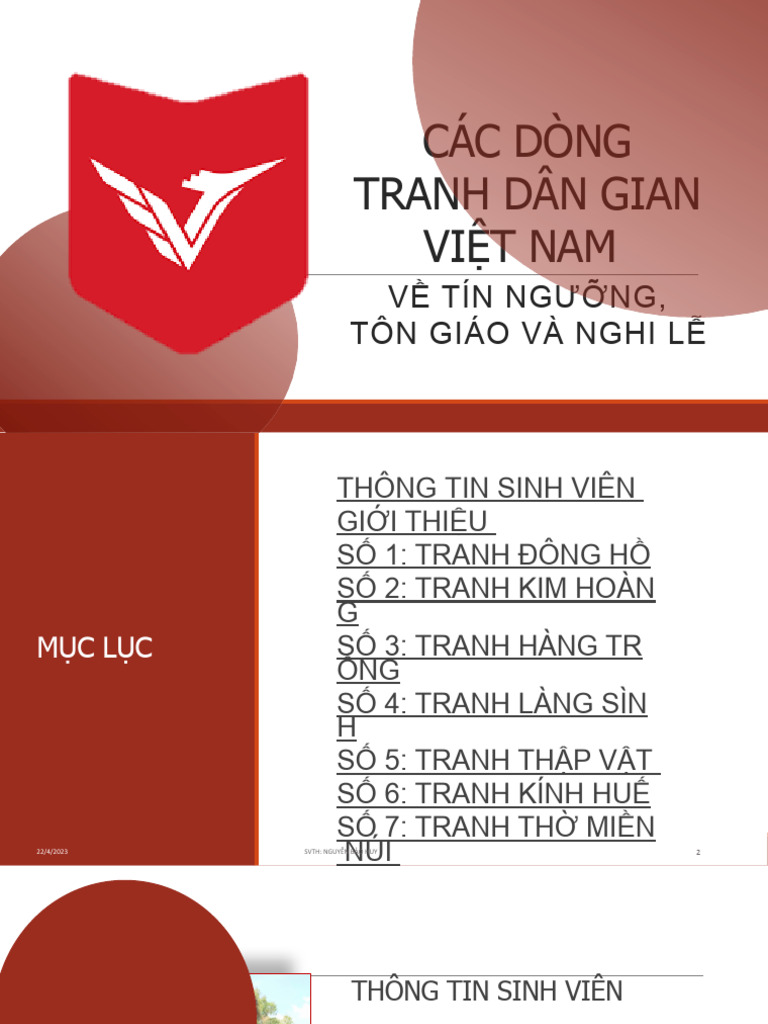 Các Dòng Tranh Dân Gian Việt Nam | PDF