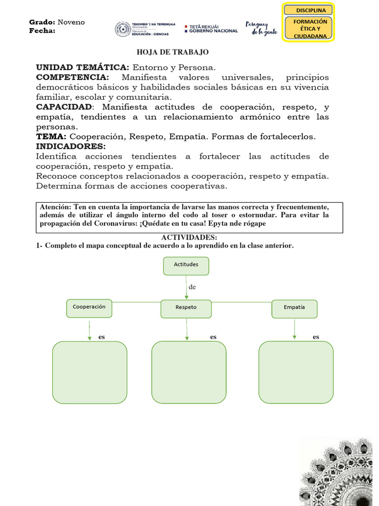 9º Grado Formación ética Y Ciudadana Estudiante Pdf Empatía
