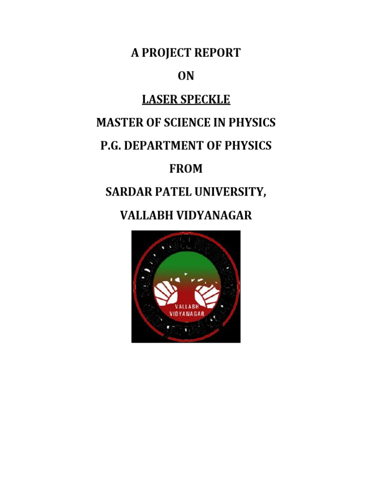 Laser Speckle | PDF | Coherence (Physics) | Laser