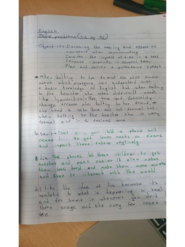 Engligh Year 8 Notes | PDF