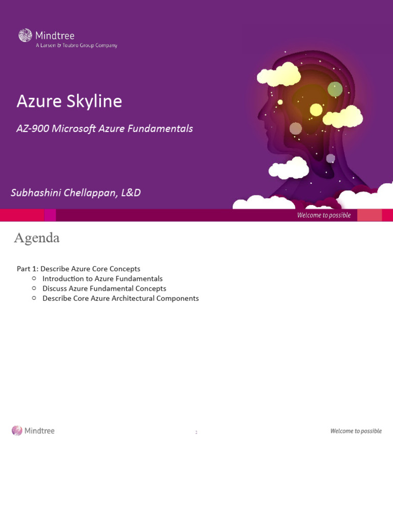 AZ-900 Microsoft Azure Fundamentals - Session - 1 | PDF | Cloud ...
