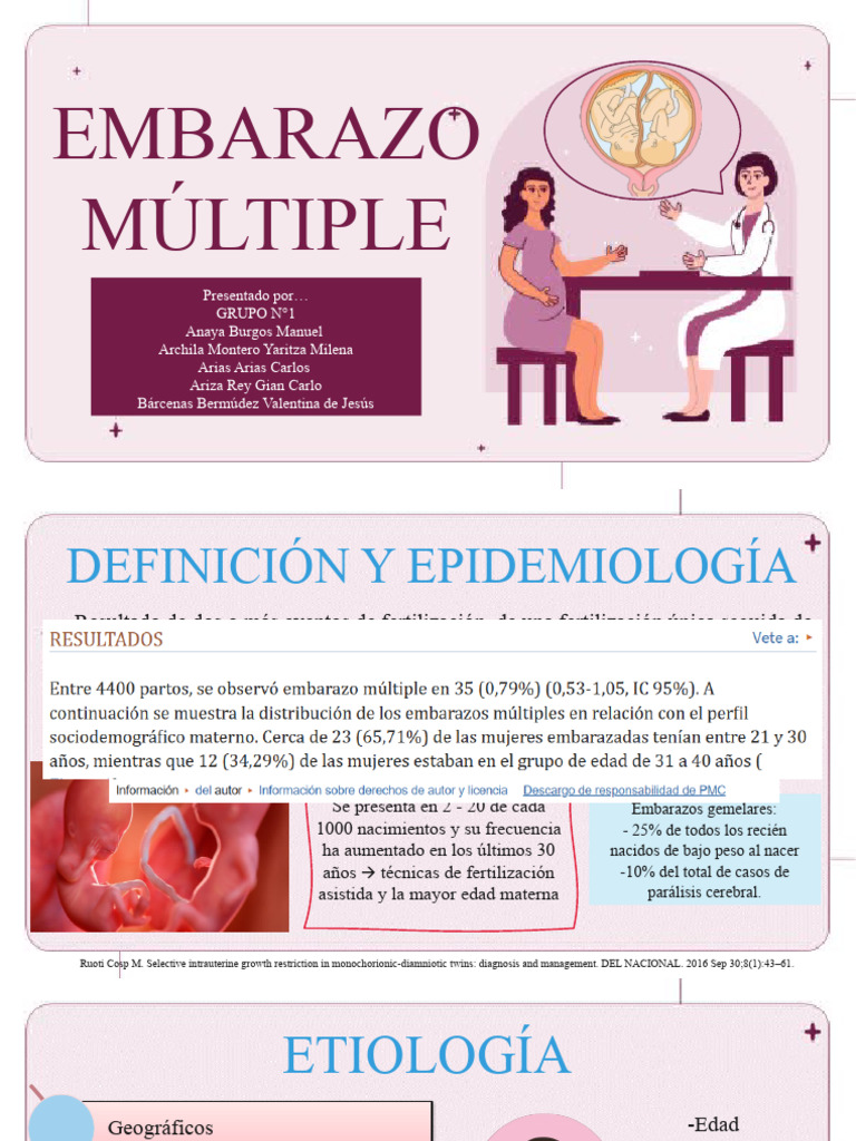 Embarazo Multiple | PDF | El embarazo | Parto