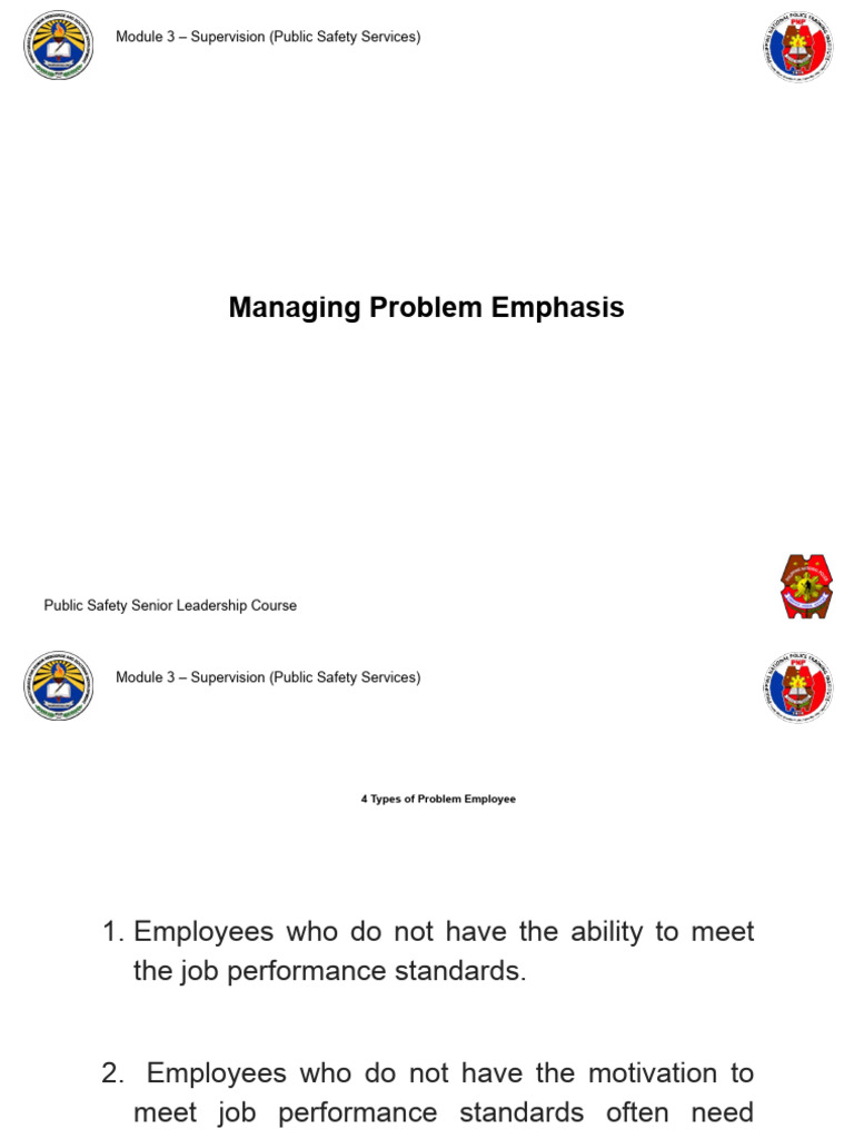 Managing-Problem-Emphasis | PDF | Leadership | Disciplines