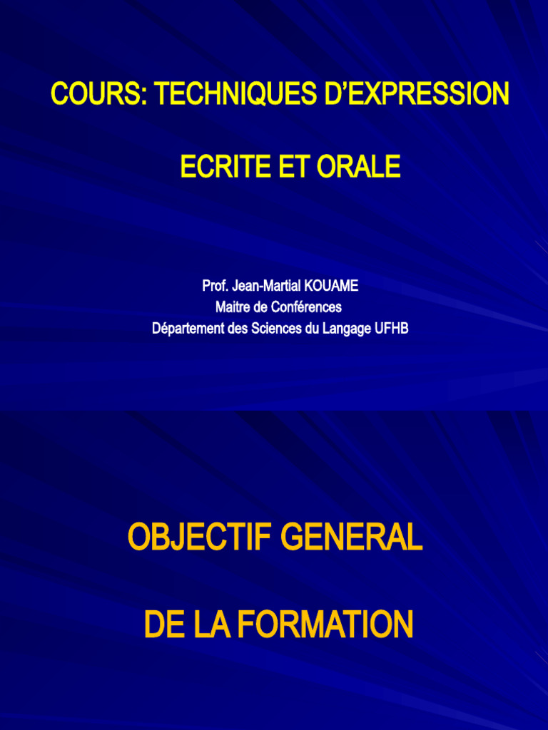 Techniques de Communication Ecrite et Orale | PDF | la communication ...