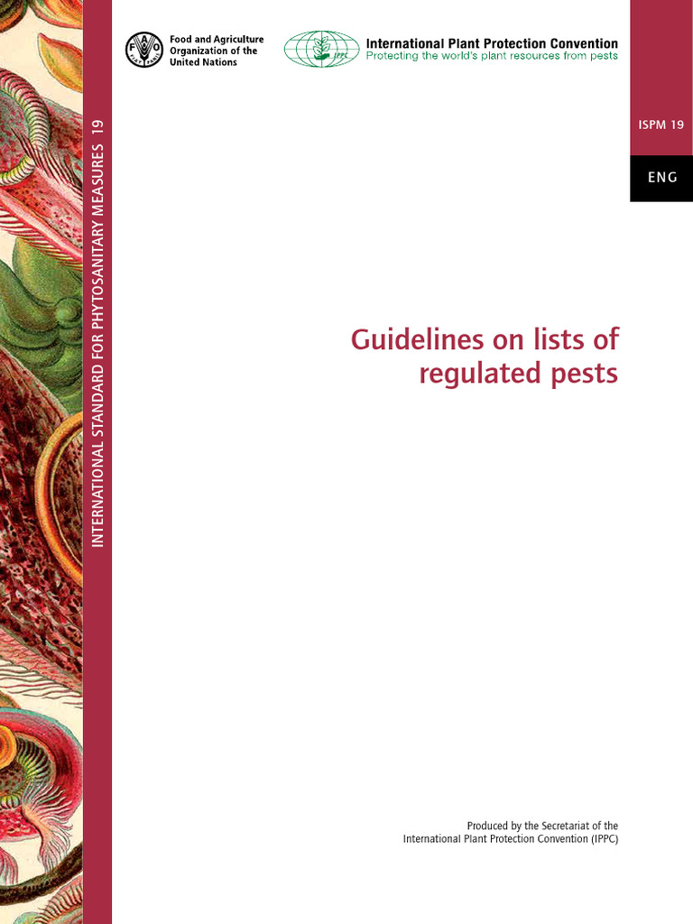Guidelines On Lists of Regulated Pests: ENG ENG | PDF