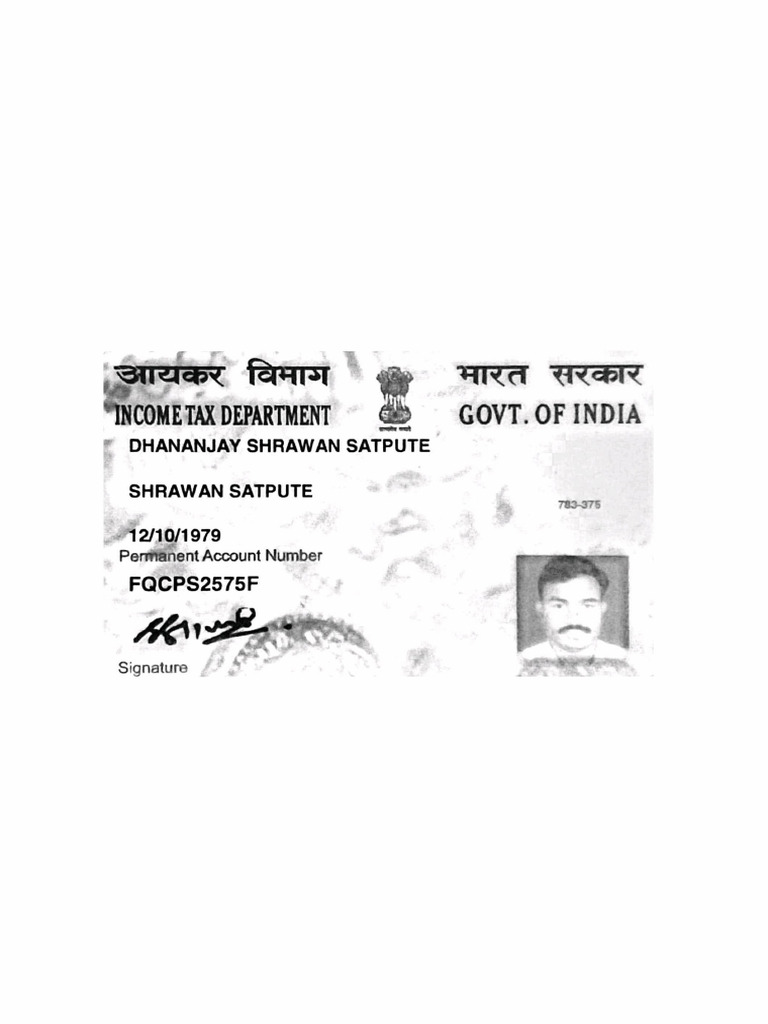 Pan Card | PDF