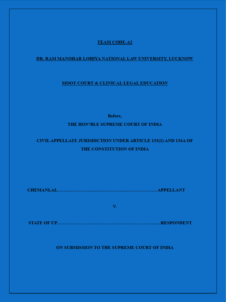 Moot Memorial | PDF | Tort | Legal Liability