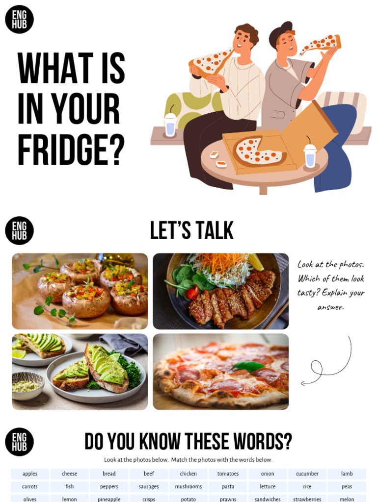 Food Vocabulary and Activities Guide | PDF | Salad | Lunch