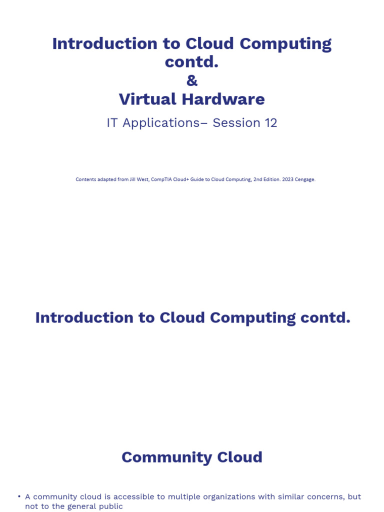 ITA-Session-12-Virtual-Hardware | PDF | Cloud Computing | Virtual Machine