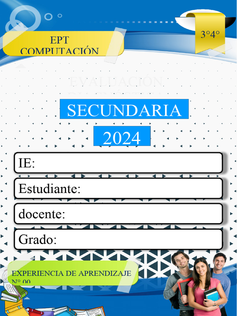3º4º Evaluacion - Diagonstica-Ept Computación 2024 | PDF | Microsoft PowerPoint | Sistema operativo