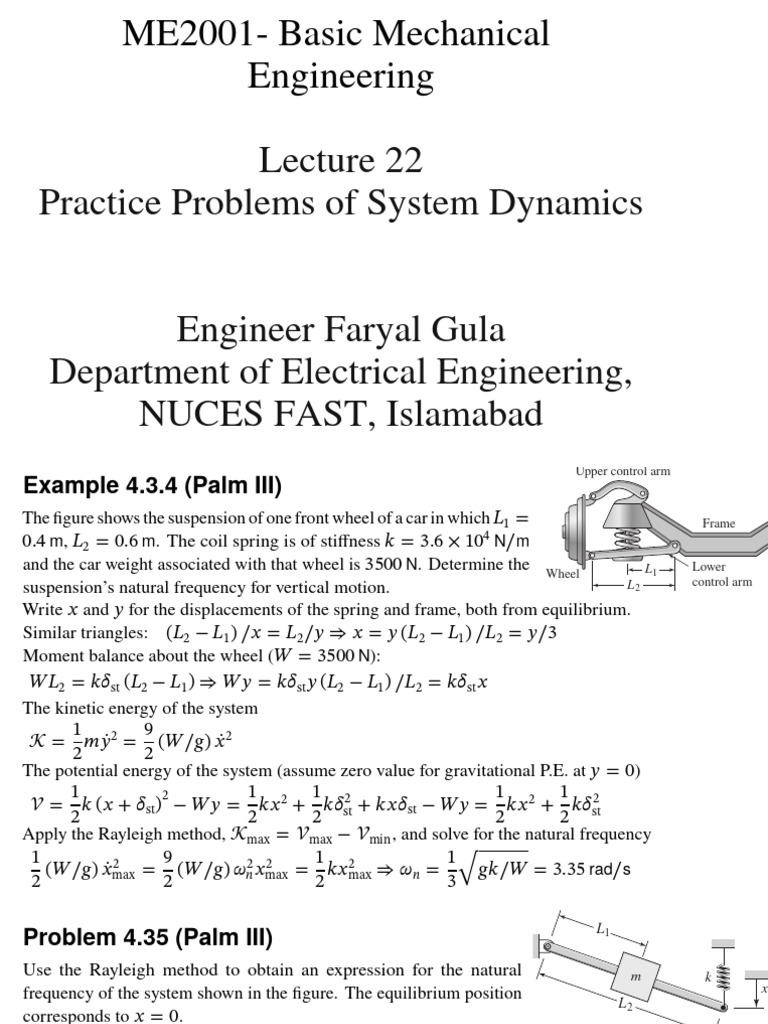 Lecture-22 | PDF | Oscillation | Beam (Structure)