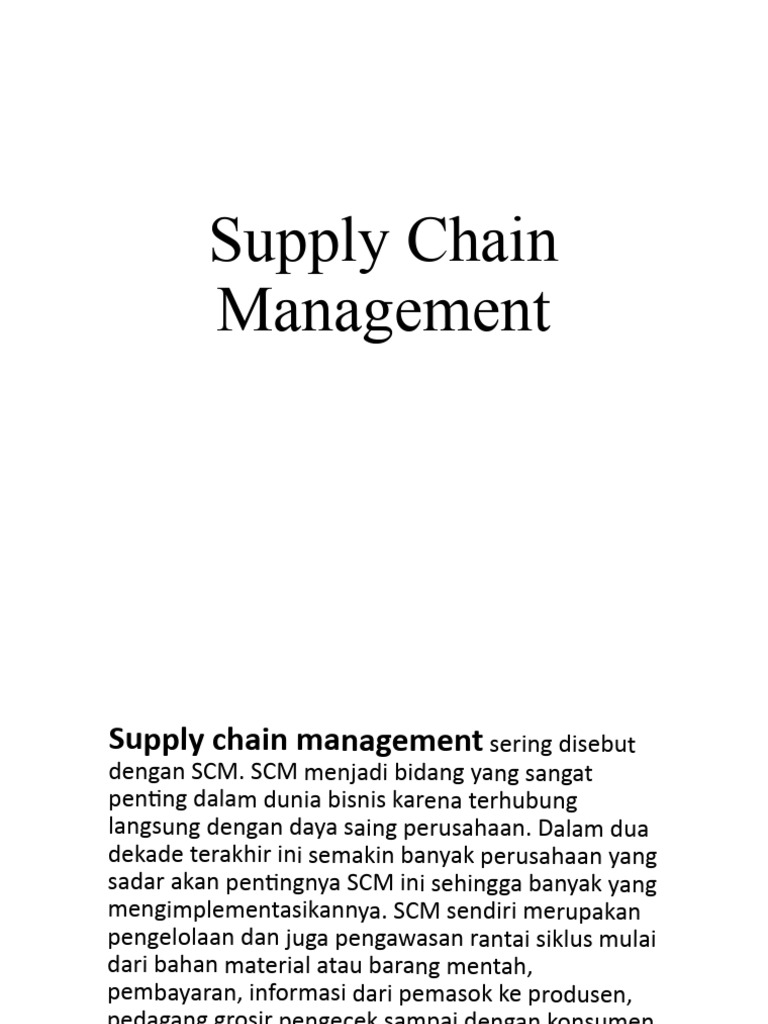 Supply Chain Ma-WPS Office | PDF | Bisnis
