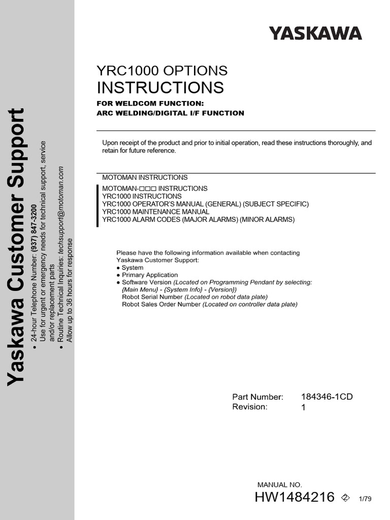 Yrc 1000 | PDF | Welding | Construction