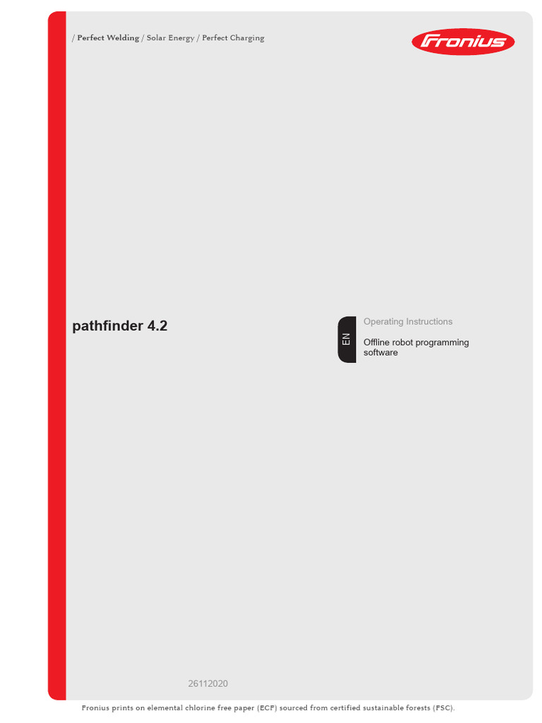 PW Software Pathfinder Operating Manual EN | PDF | Welding | Construction