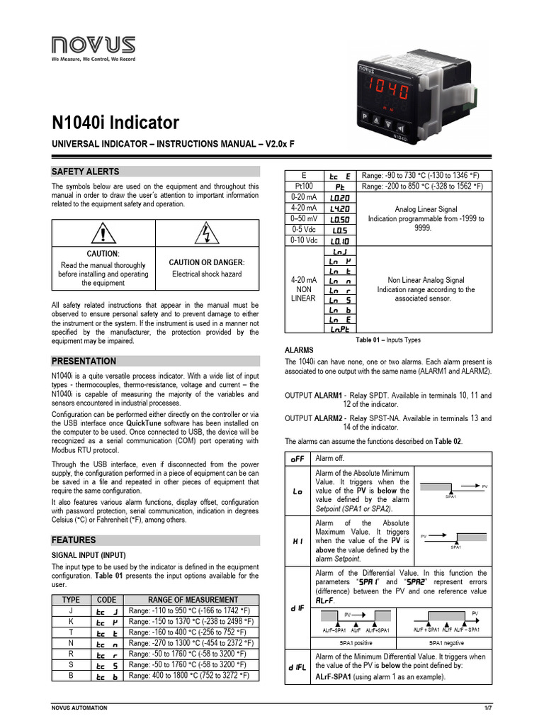 Manual N1040i v20x F en | Download Free PDF | Parameter (Computer Programming) | Power Supply