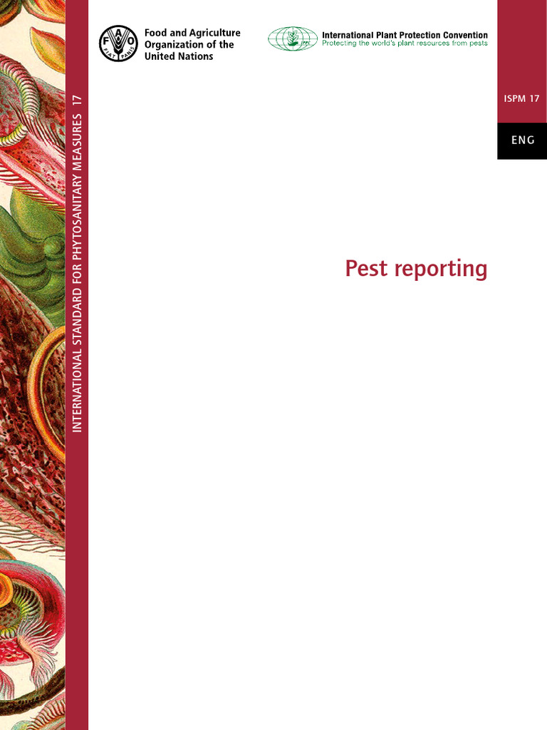 Pest Reporting: Eng Eng | Download Free PDF | Food And Agriculture ...