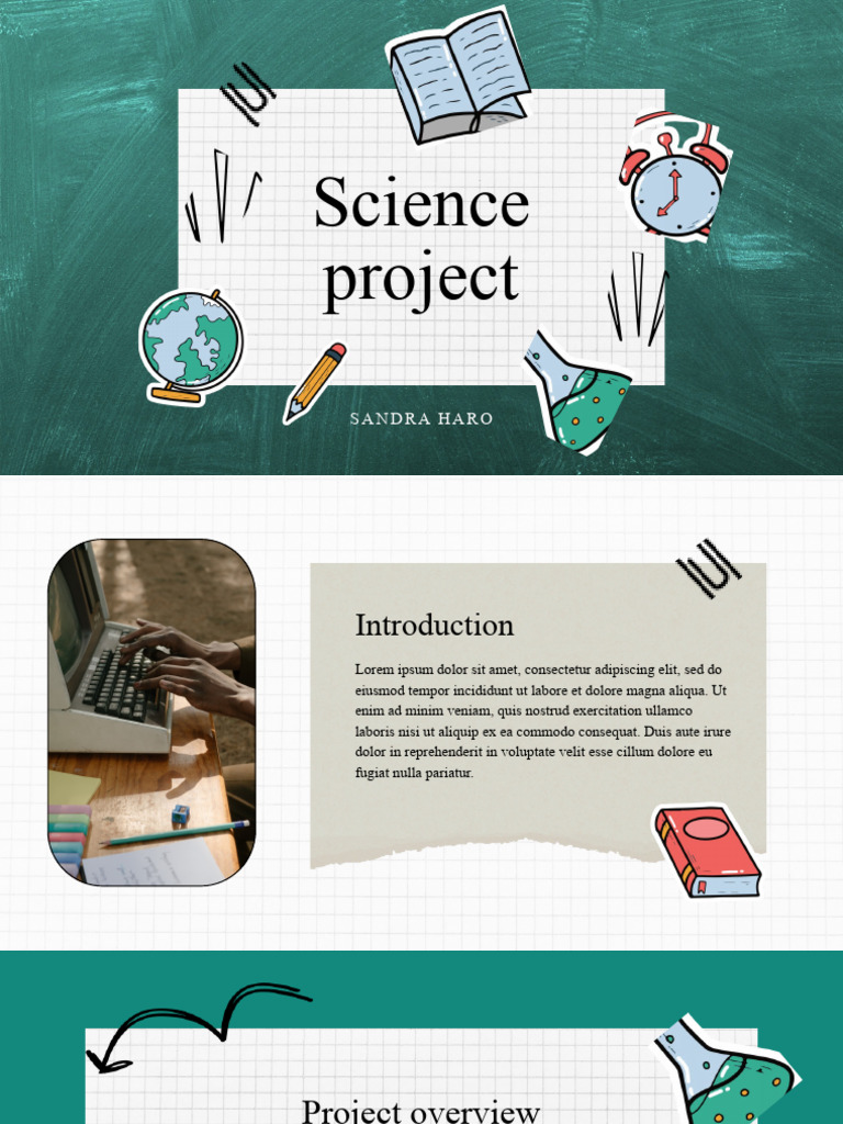 Green Illustrated Science Project Presentation | PDF