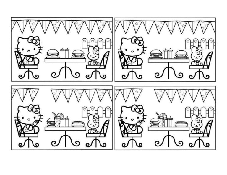 Hello Kitty - Spot The 5 Differences | PDF